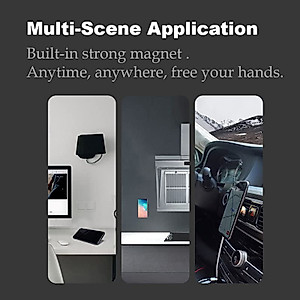 Doxwater Magnetic Phone Holder Slim Folding Phone Holder Detachable Phone Grip Elastic Silicone Finger Hold Phone Ring for All Smartphones