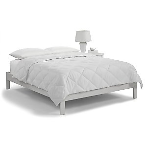 Serta Lightweight Quilt-Stitched Fiber Fill Down Alternative Comforter, King, White