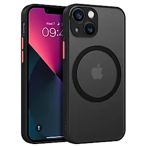 BENTOBEN iPhone 13 Mini Case, Case iPhone 13 Mini Magnetic Case [Compatible with MagSafe] Translucent Matte Shockproof Anti-Fingerprint Anti-Scratch Protective Cover for iPhone 13 Mini, 5.4’’ Black