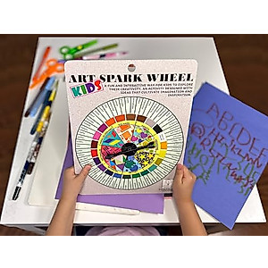 Art Spark Wheel for Kids | Interactive Art Activity to Inspire Creativity | Educational Drawing & Painting Toy | Ages 5+ | Fun Arts & Crafts for Classroom | Perfect for Teachers, Parents, & Artists