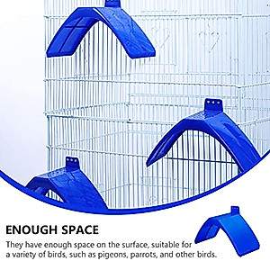 Balacoo 30Pcs Dove Rest Stand Lightweight Plastic Pigeon Perch Roost Bird Dwelling Stand Support Cage Accessories for Dove Pigeon and Other Birds Blue