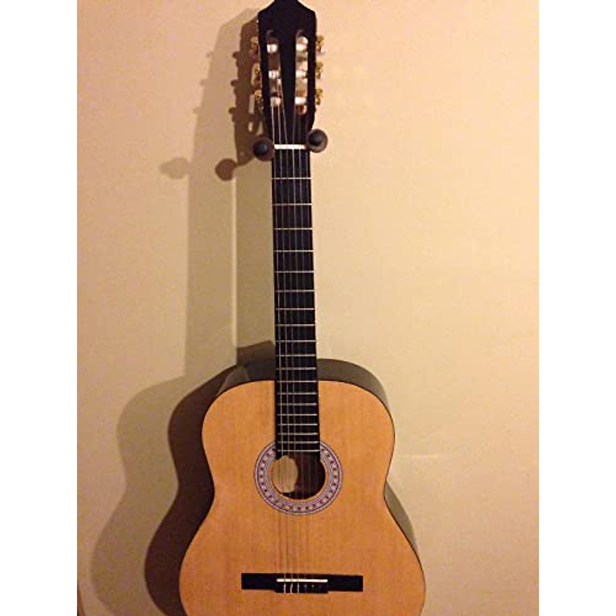 TopStage JX15-NAT Top Stage Home and Studio Guitar Keeper (Hanger) Stand Holder Rack w/Hardwood Base Wall Mount, JX-15