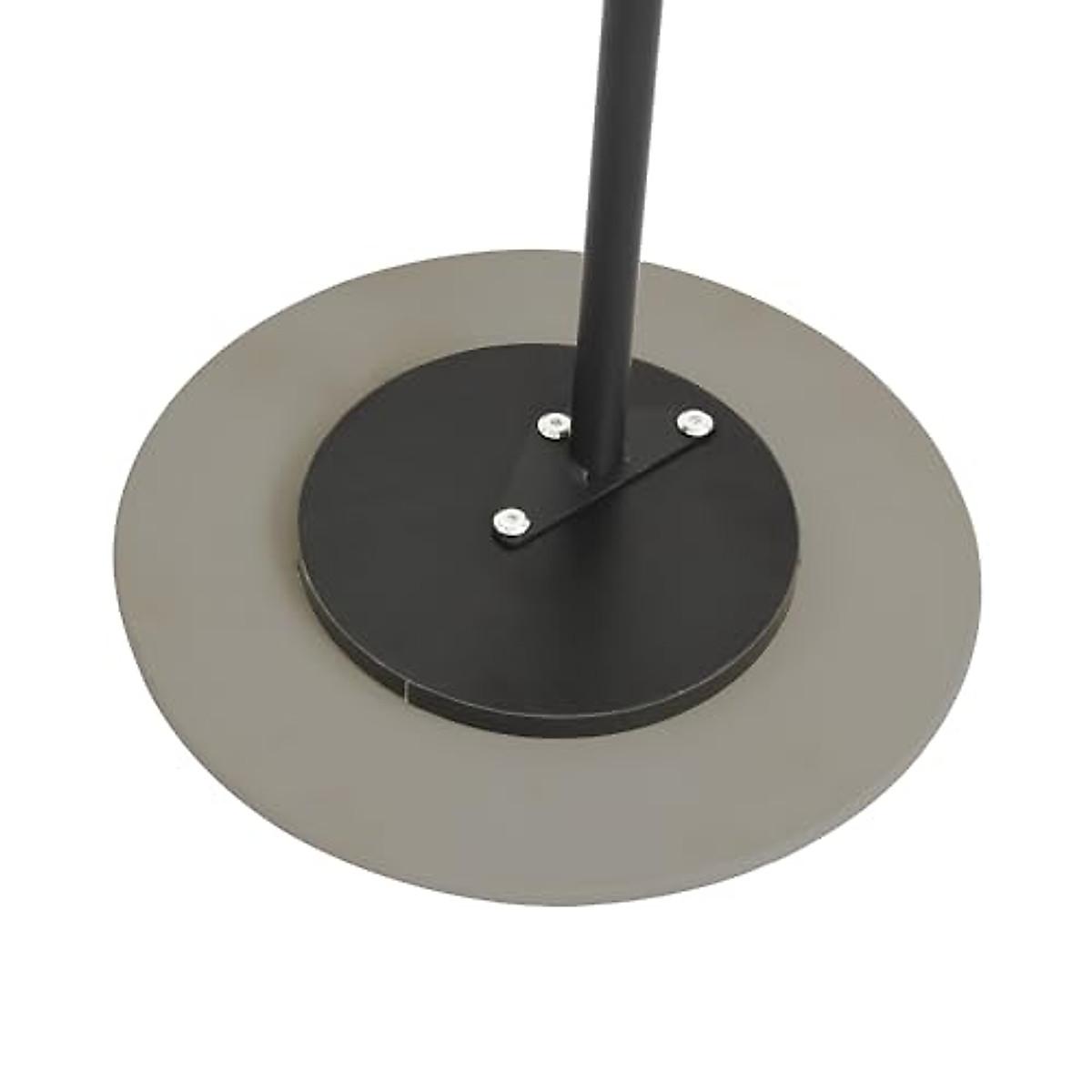 JACH Simplify Round Pedestal Accent Side Table, Minimalist Rock Board Side Table for Living Room, Bedroom, Suitable for Pairing with Sofas, 21" x 17" x 16", (Grey)