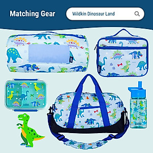 Wildkin 15-inch Kids Backpack – Durable, Padded, Adjustable for School & Travel - Dinosaur Land