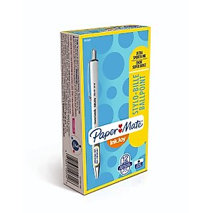 Paper Mate® InkJoy® 700RT Retractable Ballpoint Pens, Medium Point, White Barrel, Black Ink, 12 Count