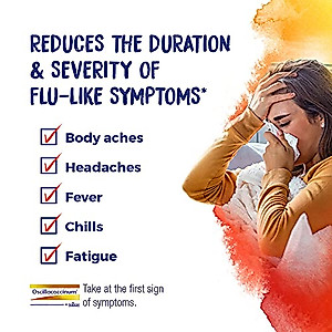 Boiron Oscillococcinum for Relief from Flu-Like Symptoms of Body Aches, Headache, Fever, Chills, and Fatigue - 30 Count