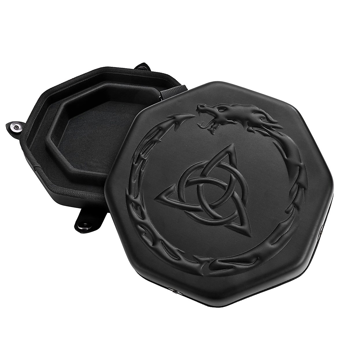 Soar Forge Dice Tray for DND and RPG - Premium Celtic Knot and Dragon Design - Perfect Dice Rolling Tray to Protect Dice for D&D - Compatible with Dungeons and Dragons and Other RPG