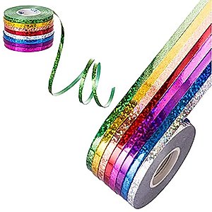 8 Rolls Balloon Curling Ribbon String Roll Gift Wrapping Ribbons for Wedding Festival Birthday Party Art Craft Decoration, 10.94 Yards Per Roll, Assorted Colors