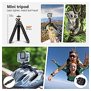 XDaowerrs Upgraded 50 in 1 Action Camera Accessories Kit for GoPro Hero11 10 9 8 7 6 5 4/GoPro Max/GoPro Fusion, Insta360, DJI Osmo Action1/2,Xiaomi Yi, APEMAN, AKASO Campark Action Camera and More