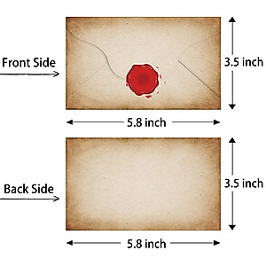 Halloween Floating Acceptance Envelopes Banner, DIY Retro Writing Cardboard Banner for Themed Party Decorations, Office, Home Fireplace Halloween Decor (Blank Letter Cards)