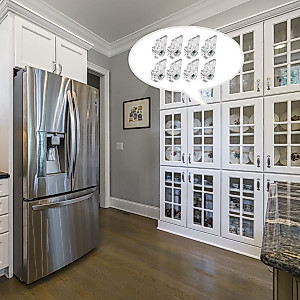 20 Set of Mirror Holder Clips, Mirror Holder Clips Kit,Glass Retainer Clips Kit,Glass Crystal Clear Plastic Mirror Clip ,Mirror Mounting Clip, Glass Retainer Clips