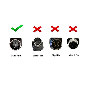 UpBright 5Pin 5V 12V AC/DC Adapter Compatible with G-Tech G-Drive Q 500GB GDq 35/500 GDQ35/500 913003-01 908112-01 G-Technology Combo 250 908012-01 108012-01 GDrive 0G00012 Hard Drive HDD Power Supply