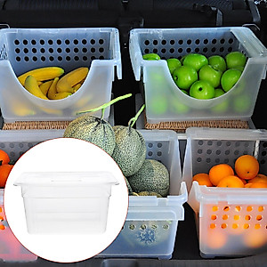 Kichvoe 1 Set plastic freezer organizer vegetable tray with lid food storage containers food prep storage containers freezer containers plastic storage containers bread with cover bacon