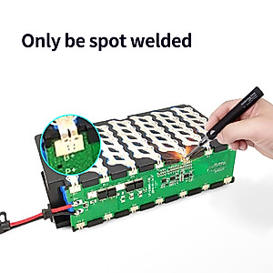 13S 6P 48V Electric Bike Lithium Battery Case with 20A Balance BMS Including Holder Nickel For E-Soccter Battery 48V Use DIY Battery Storage Box in Series Plastic Batteries Case for 18650 Battery