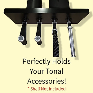 Bendy3D Solutions The ORIGINAL Tonal Accessory Mount for a DIY Tonal Shelf - Tonal Accessory Storage - includes Tonal Clips/Mounts/Hooks, Screws, Instructions - Shelf NOT Included