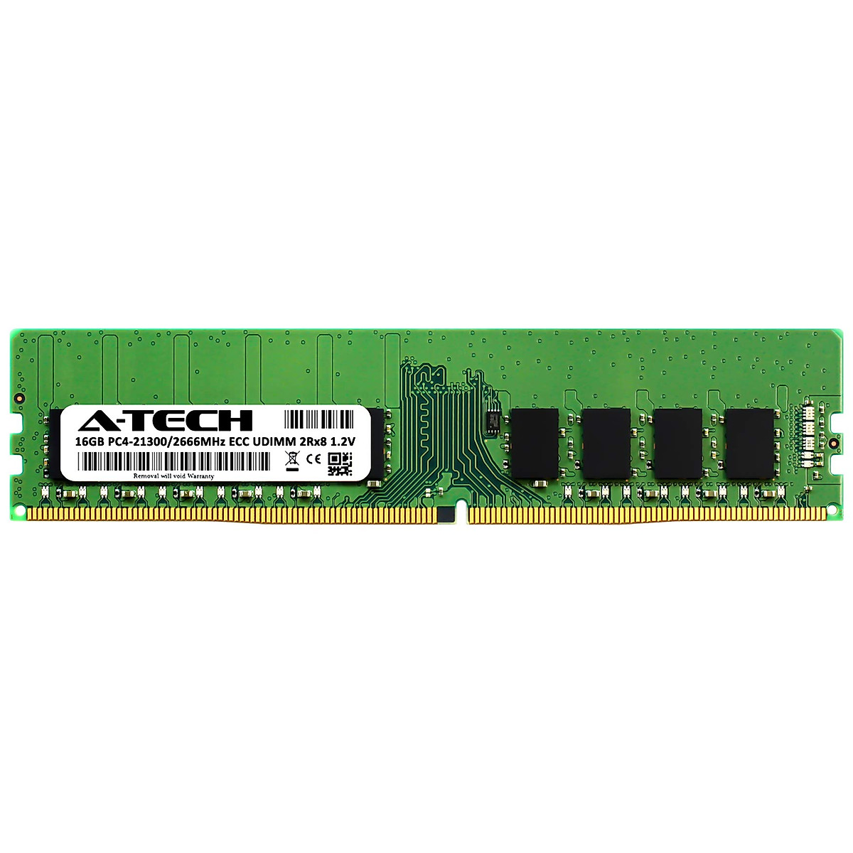 A-Tech 16GB RAM for Dell PowerEdge T340 | DDR4 2666MHz PC4-21300 ECC Unbuffered UDIMM 2Rx8 Server Single Memory Upgrade Module (Replacement for SNPVDFYDC/16G, AA335286, VDFYD, 0VDFYD) V2