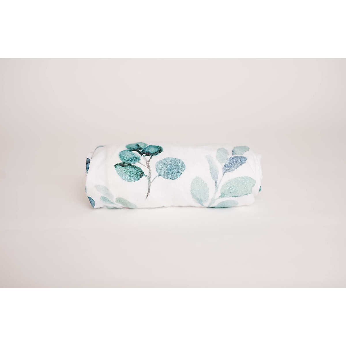 NODNAL CO. Bassinet Fitted Sheet - 100% Cotton for Baby Girl/Boy - Gender Neutral Patterns & Colors - Universal Fit for Cradle/Moses Basket Hourglass, Oval & Rectangle Mattress (Eucalyptus)