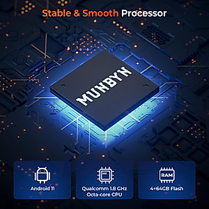 MUNBYN 2024 Android Barcode Scanner with Pistol Grip, Equip with Honeywell N6703 Scanner Engine, 5.5" Screen, Android 11 Wireless Mobile Computer Handheld, 4+64GB, Inventory Scanner with Software