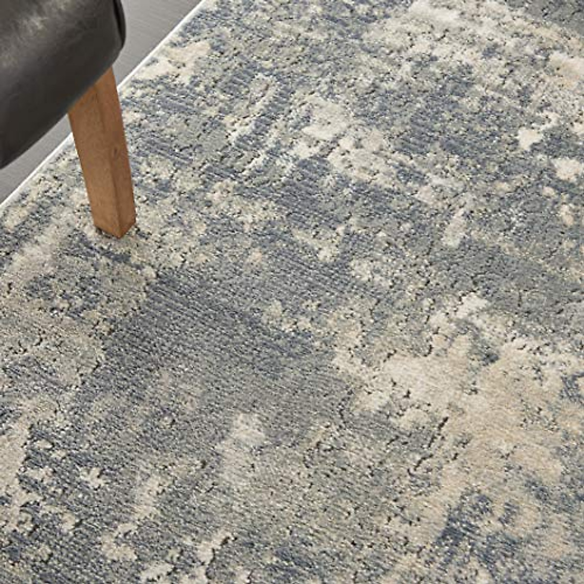 Nourison Concerto Abstract Grey/Beige 5'3" x 7'3" Area -Rug, Easy -Cleaning, Non Shedding, Bed Room, Living Room, Dining Room, Kitchen (5x7)