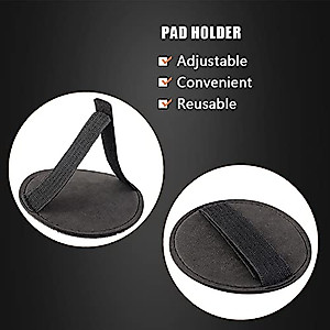 Clay Bar Pad, 6 Inch Mid Grade,1Pc Handle Grip Pad and 1 Pc Clay Bar Applicator, Synthetic Clay Bar Pad for DA Polisher and Rotary Polisher for Car Detailing, Clay Bars Auto Detailing -CHMLP6MA