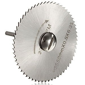 YEEZUGO 6pcs 1/8" HSS High Speed Steel Circular Saw Blades for Dremel Rotary Tool W/Shank