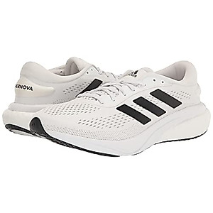 adidas Men's Supernova 2 Running Shoe, White/Black/Dash Grey, 15