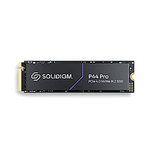 Solidigm™ P44 Pro Series 1TB PCIe GEN 4 NVMe 4.0 x4 M.2 2280 3D NAND Internal Solid State Drive, Read/Write Speed up to 7000MB/s and 6500MB/s, SSDPFKKW010X7X1…