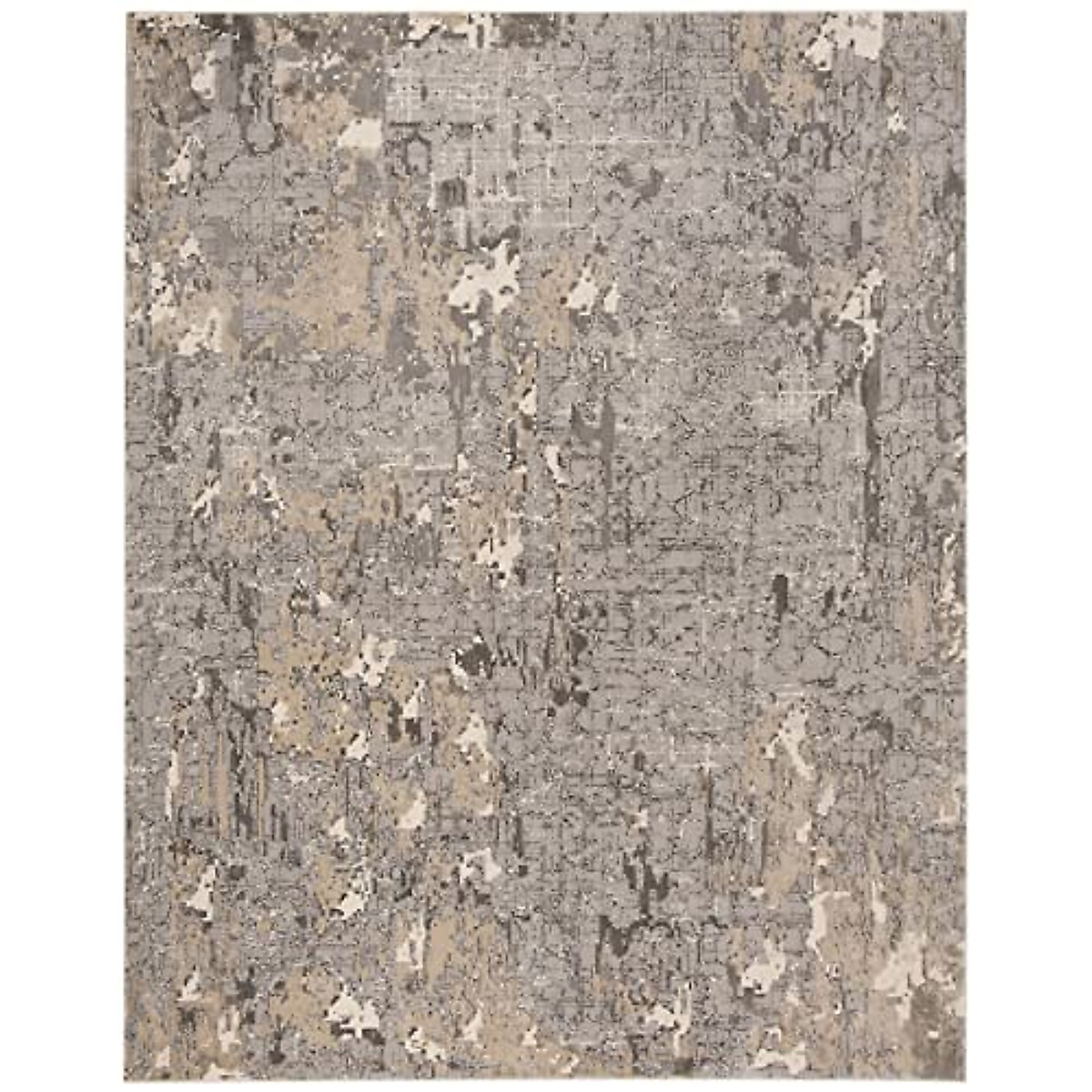 Safavieh Meadow Collection 8' x 10' Grey MDW178F Modern Abstract Area Rug