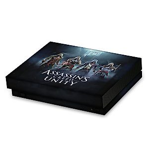 Head Case Designs Officially Licensed Assassin's Creed Group Unity Key Art Matte Vinyl Sticker Gaming Skin Decal Cover Compatible With Xbox One X Console