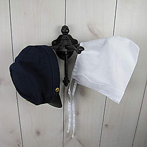 TG,LLC Treasure Gurus Cast Iron Retractable Wall Hook Folding Coat Hanger Jacket Holder Rustic Home Decor