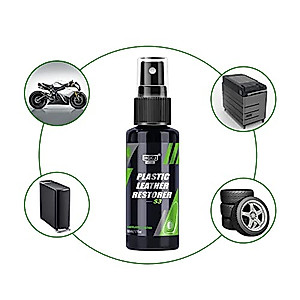 Homyl Generic Car Plastic & Leather Conditioner Restorer Spray Foam Easy to Use Refurbishment Paste - 50ml