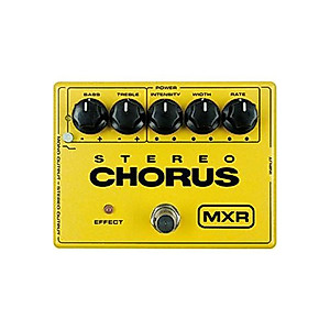 DUNLOP M134 MXR Stereo Chorus Guitar Effects Pedal with 2 Path Cable and 2 Instrument Cable (Guitar Effects Pedal Bundle)