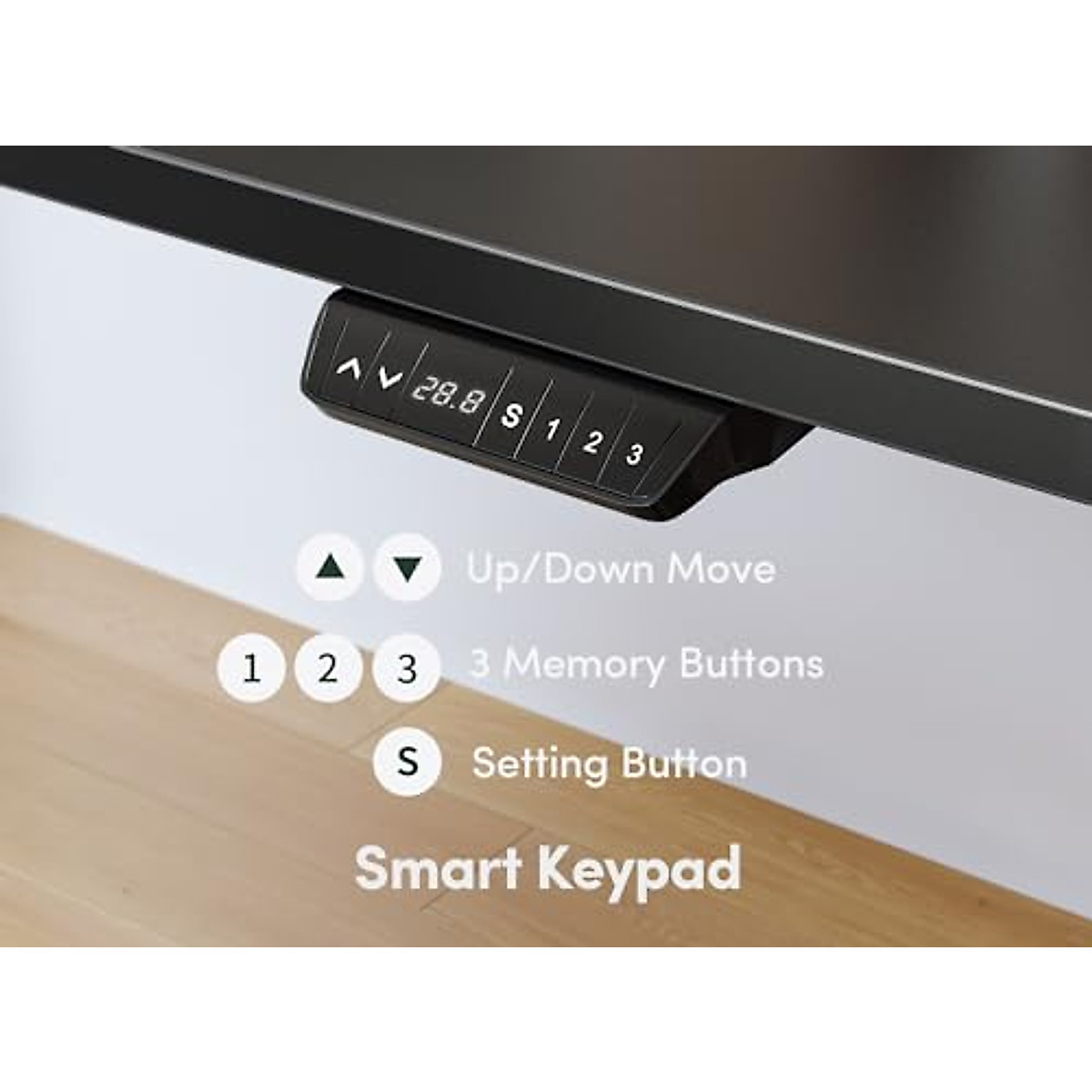 FEZIBO Electric Standing Desk, 55 x 24 Inches Height Adjustable Stand up Desk, Sit Stand Home Office Desk, Computer Desk, Espresso