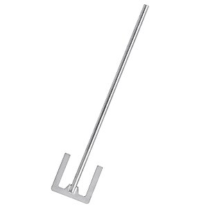 YUCHENGTECH Anchor Paddle Stirring Rod Stainless Steel Stirrer Stirring Paddle Electric Overhead Stirring Rod Stainless Steel Stirrer (L 300mm Paddle Width 60mm)