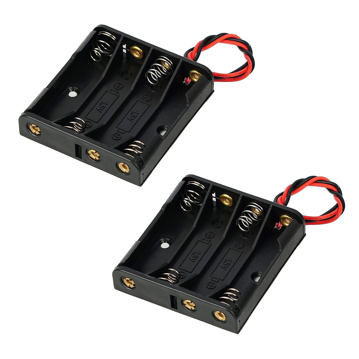 AAA Battery Holder with Leads 2 AAA Battery Holder 3 AAA Battery Holder with Wires 4 AAA Battery Holder (Pack of 8) (8 pcs-AAA)