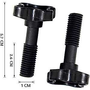 2PCS Plastic Fixing Screw Black M12 for Garden Swing Canopy Frame Replacement Campagne