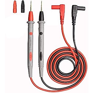 1000V 20A Multimeter Test Leads Banana Plug 35″ / 90 cm Gold-Plated Test Probe Lead