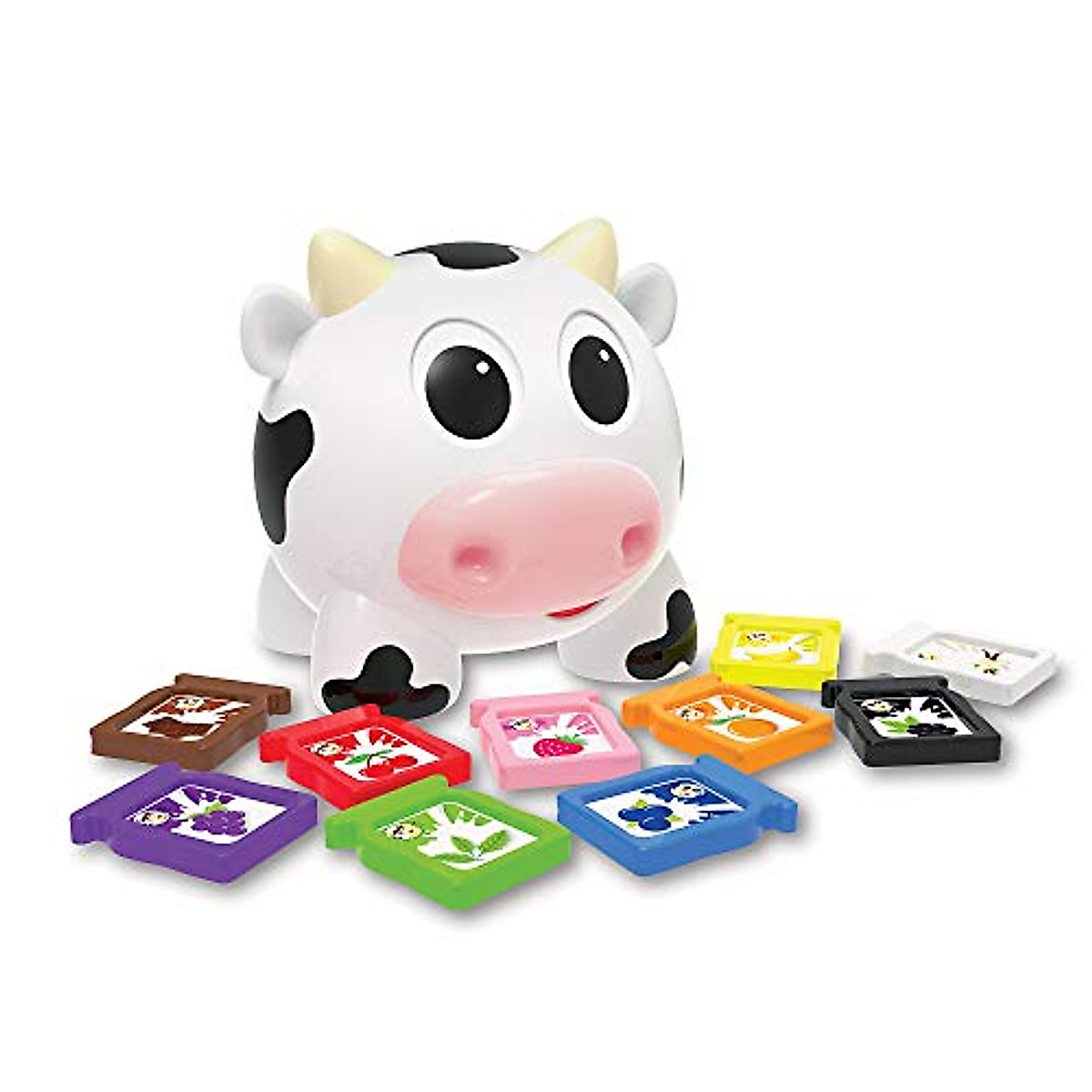 The Learning Journey Learn With Me - Color Cow - Color & Flavors Teaching Toddler Toys & Gifts for Boys & Girls Ages 2 Years and Up - Preschool Learning Toy