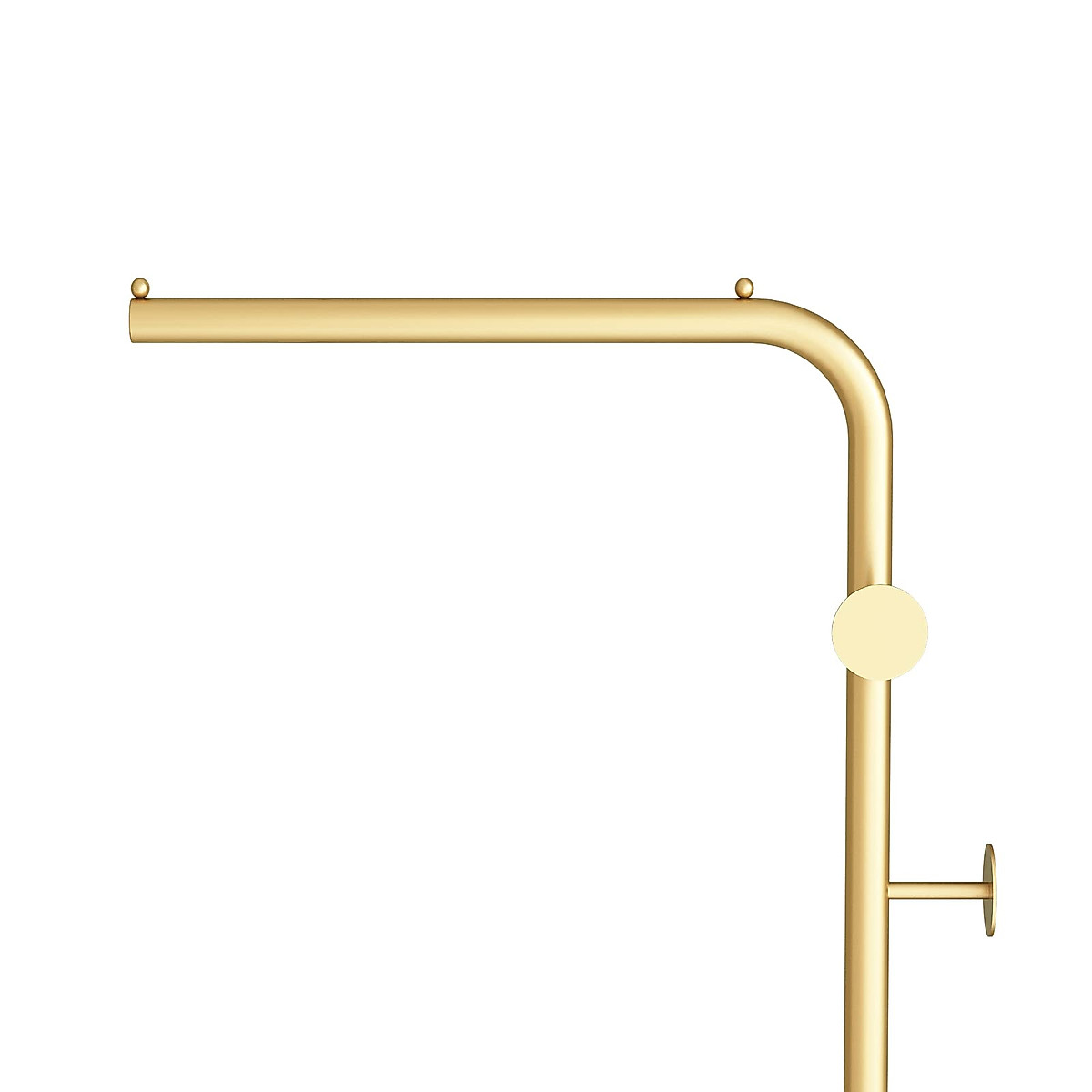 DR.IRON Modern Gold Coat Racks Freestanding Hall Coat Tree,Hat Racks with Marble Base & Coat Hanger with Umbrella for Entryway Hallway, Office or Bedroom