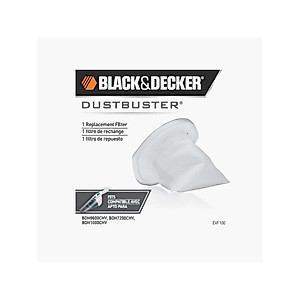 BLACK+DECKER EVF100 Replacement Filter for Models BHD9600CHV/BDH7200CHV