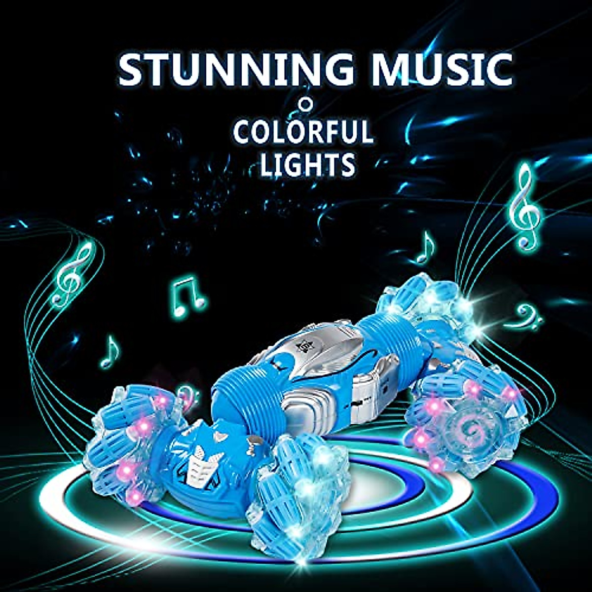 BEMITON Remote Control RC Cars for Boys,Gesture Sensing RC Stunt Car 6 7 8-12 9 10 11 Year Old Kids Gifts,4WD Off Road Double Sided Drift Truck,Transformer Remote Controlled Offroad Vehicle