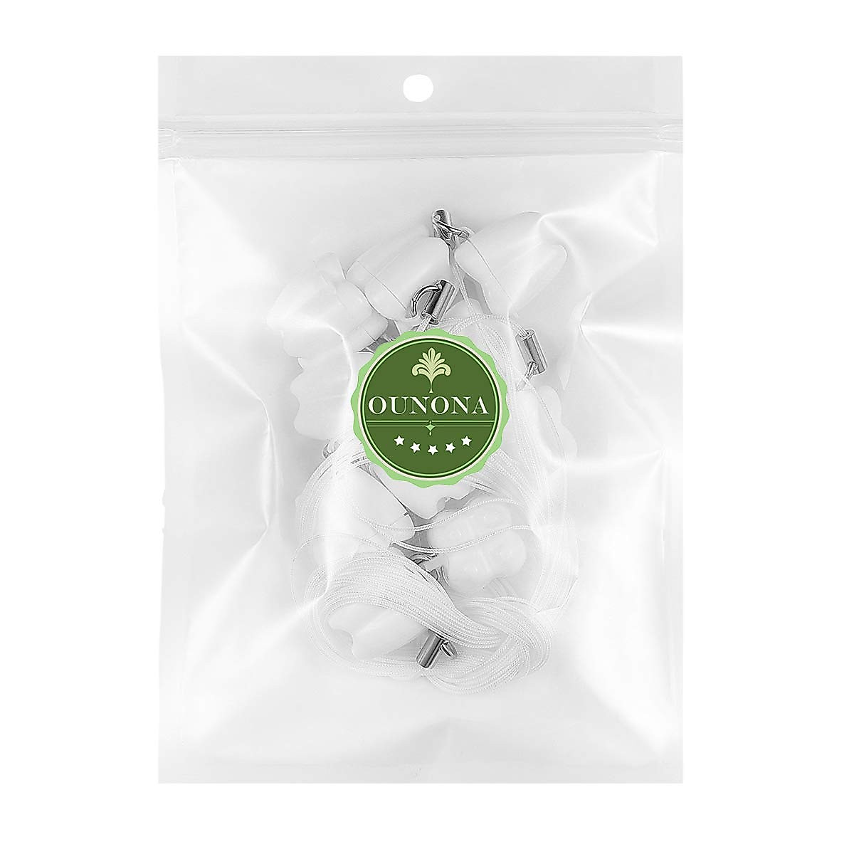 OUNONA 10pcs Baby Tooth Save Box Baby Child Tooth Keepsake Holder Organizer (White)