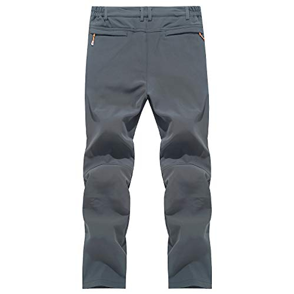 CARWORNIC Men's Snow Ski Pants Waterproof Softshell Fleece Lined Outdoor Hiking Snowboard Pants with Ankle Zipper