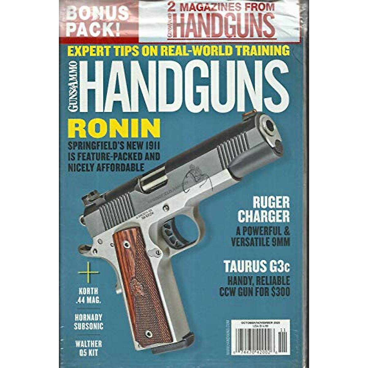 GUNS & AMMO MAGAZINE, BONUS PACK! 2 MAGAZINES FROM GUNS & AMMO OCT/NOV 2020