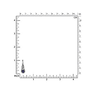 Silvershake Natural Iolite White Gold Plated 925 Sterling Silver Celtic Knot Pendant with 18 Inch Chain Necklace