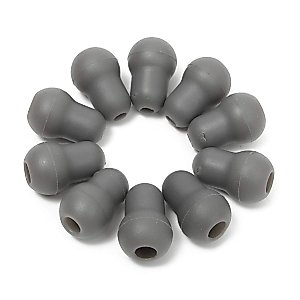 Emivery 10PCS Super Soft Silicone Earplug Eartips Earpieces for Littmann Stethoscope (Gray)