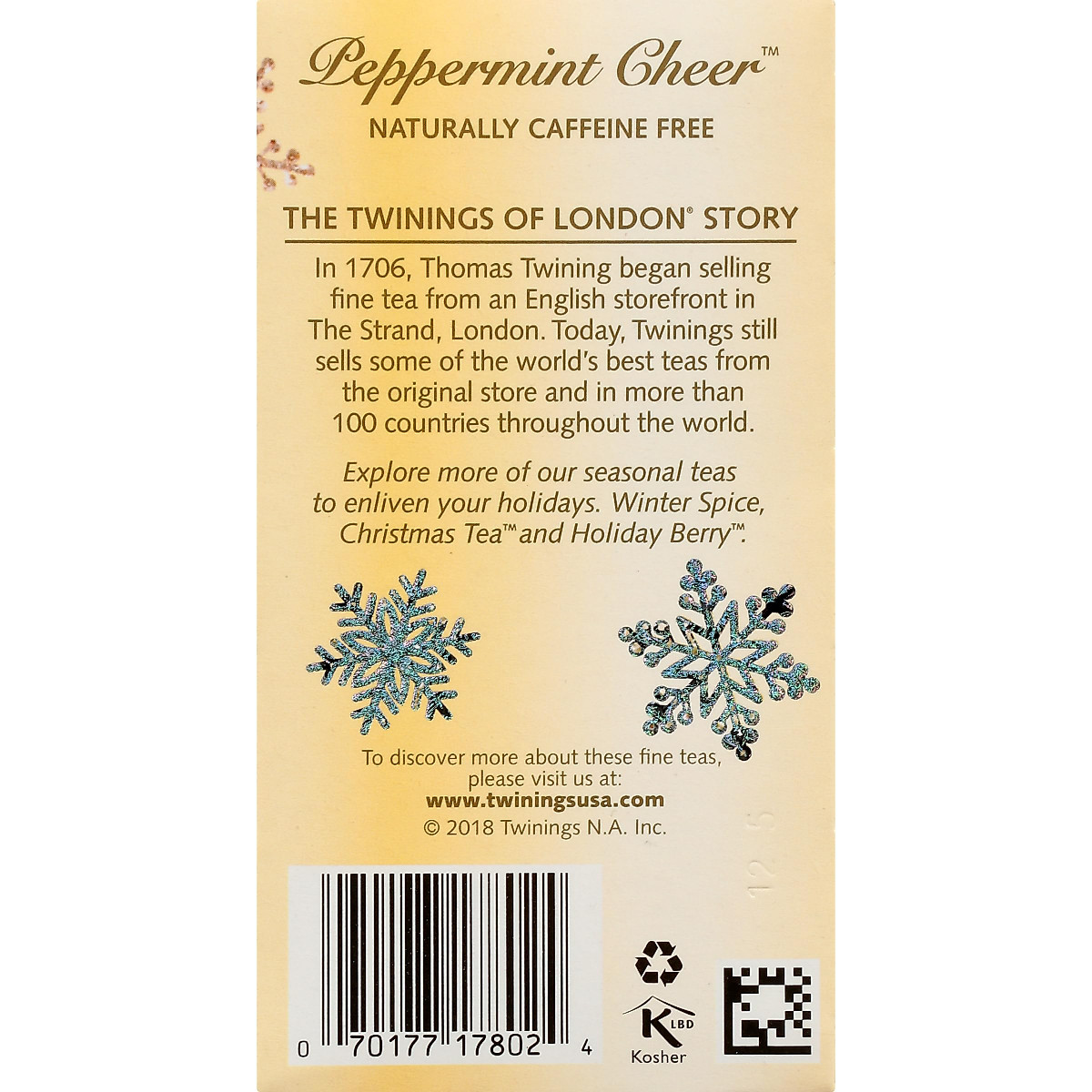 Twinings PEPPERMINT CHEER 20 CT