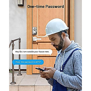 Zowill Keyless Entry Door Lock with 2 Lever Handles, Electronic Keypad Deadbolt, Auto-Locking, Anti-Peeping Password, Digital Smart Code Door Lock, Front Door Handle Sets, Satin Nickel