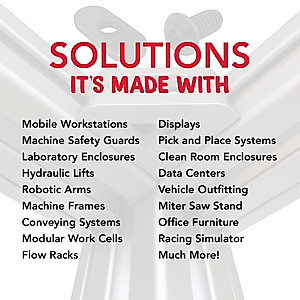 8020, 3393, 10 Series Bolt Combo, 1/4-20 x 0.5 Inch Button Head Socket Cap Screw with Slide in Economy T-Nut Steel Hardware 80/20 Nuts and Bolts Set (25 Pack)