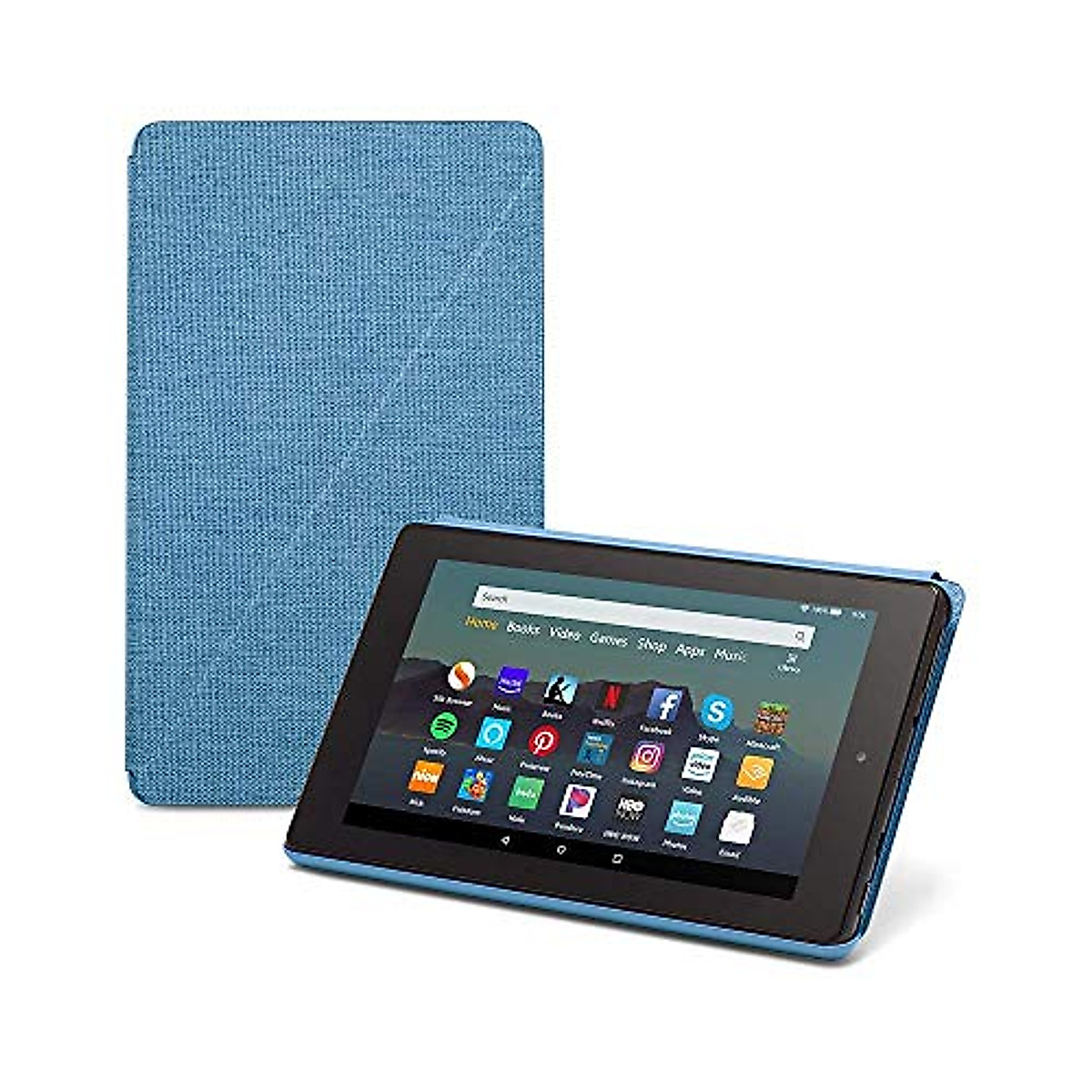 Fire 7 Tablet (7" display, 16 GB) - Blue + Amazon Standing Case (Twilight Blue)